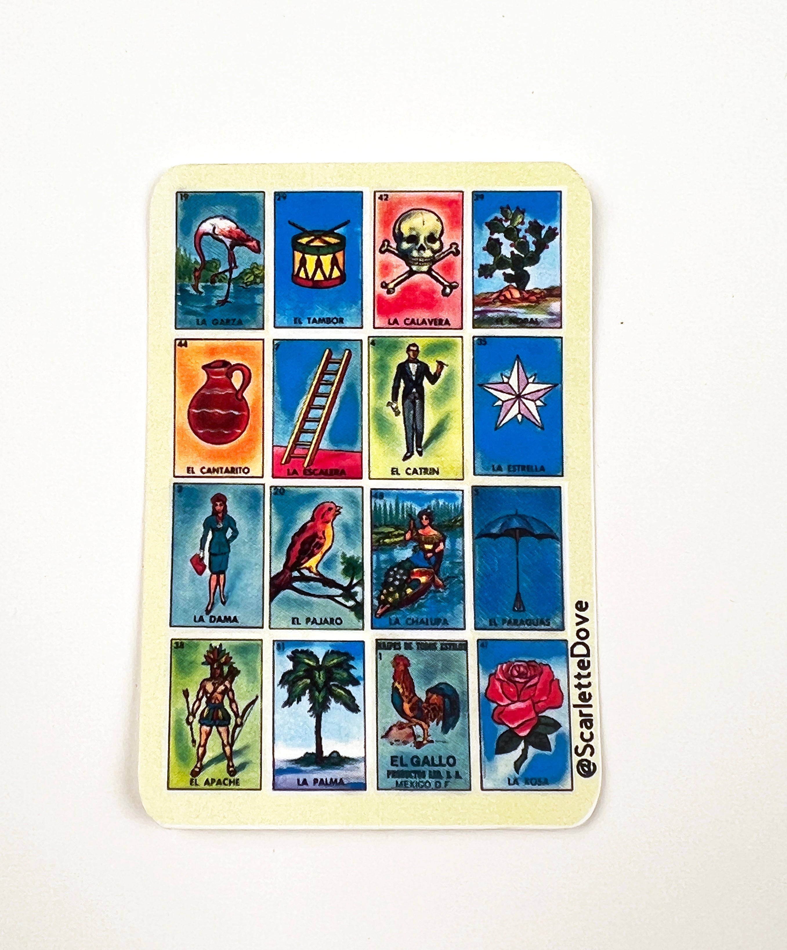 La Loteria Card Sticker - Scarlette Dove